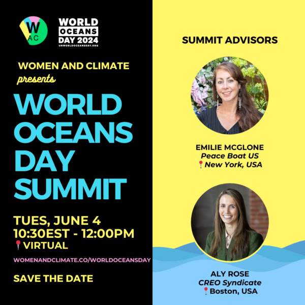 Women and Climate World Oceans Day Summit - United Nations World Oceans Day
